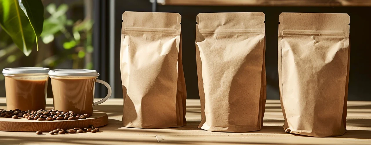Get Custom Coffee Kraft Paper Bag From Box Packaging Manufacturer In ...